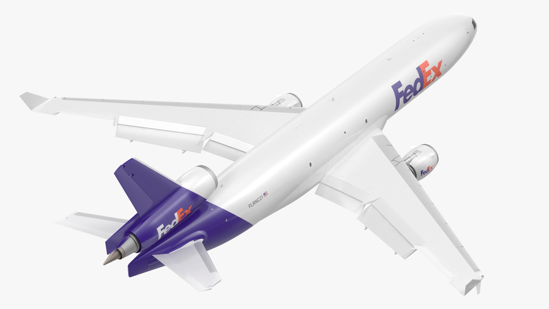 McDonnell Douglas MD11 Tri Jet Airliner FedEx Rigged 3D model ...