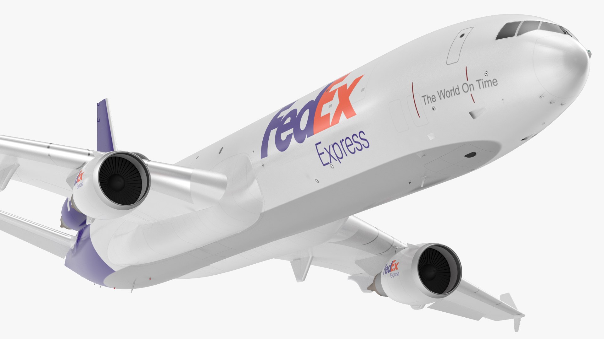 McDonnell Douglas MD11 Tri Jet Airliner FedEx Rigged 3D model ...