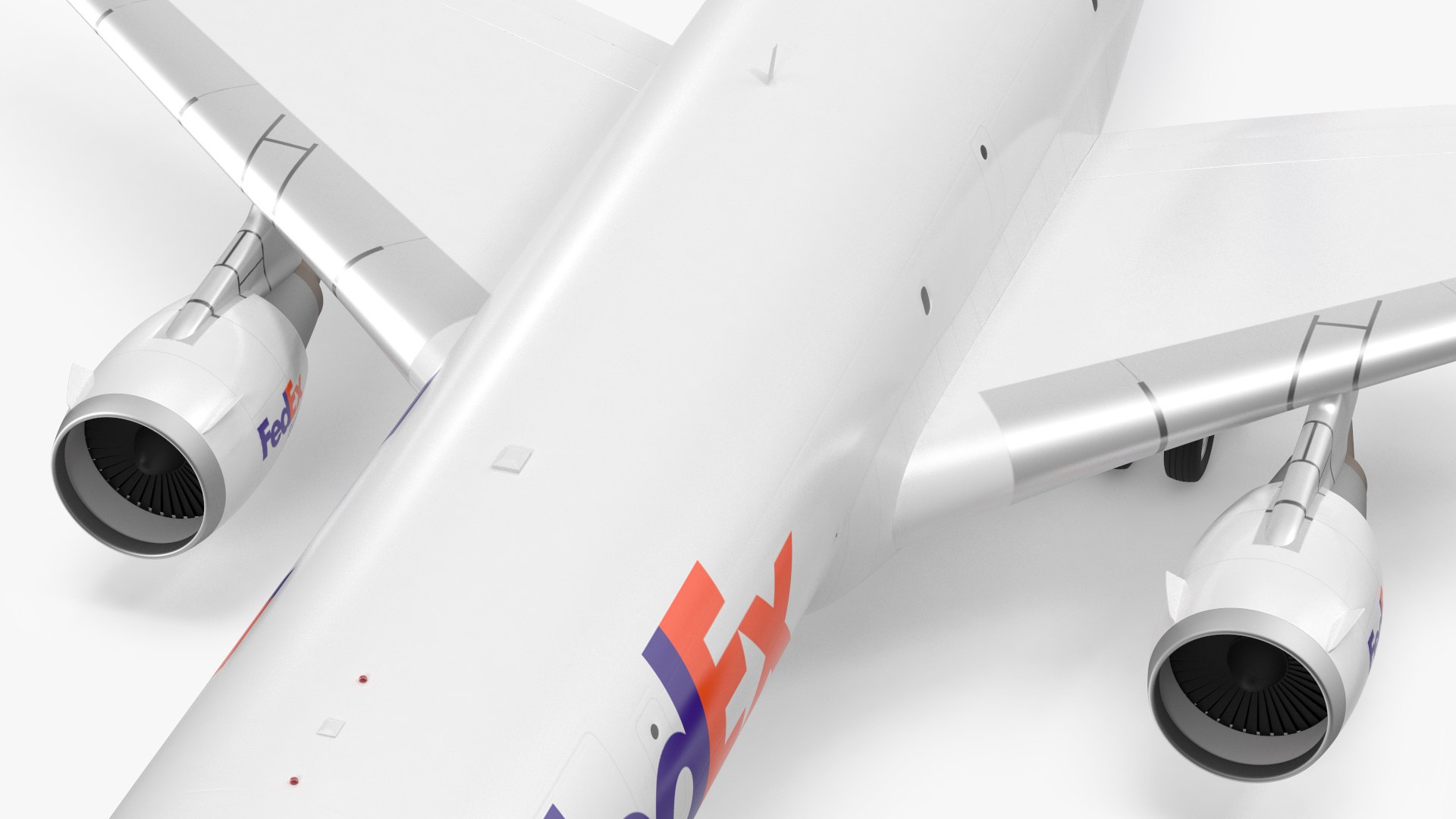 McDonnell Douglas MD11 Tri Jet Airliner FedEx Rigged 3D model ...