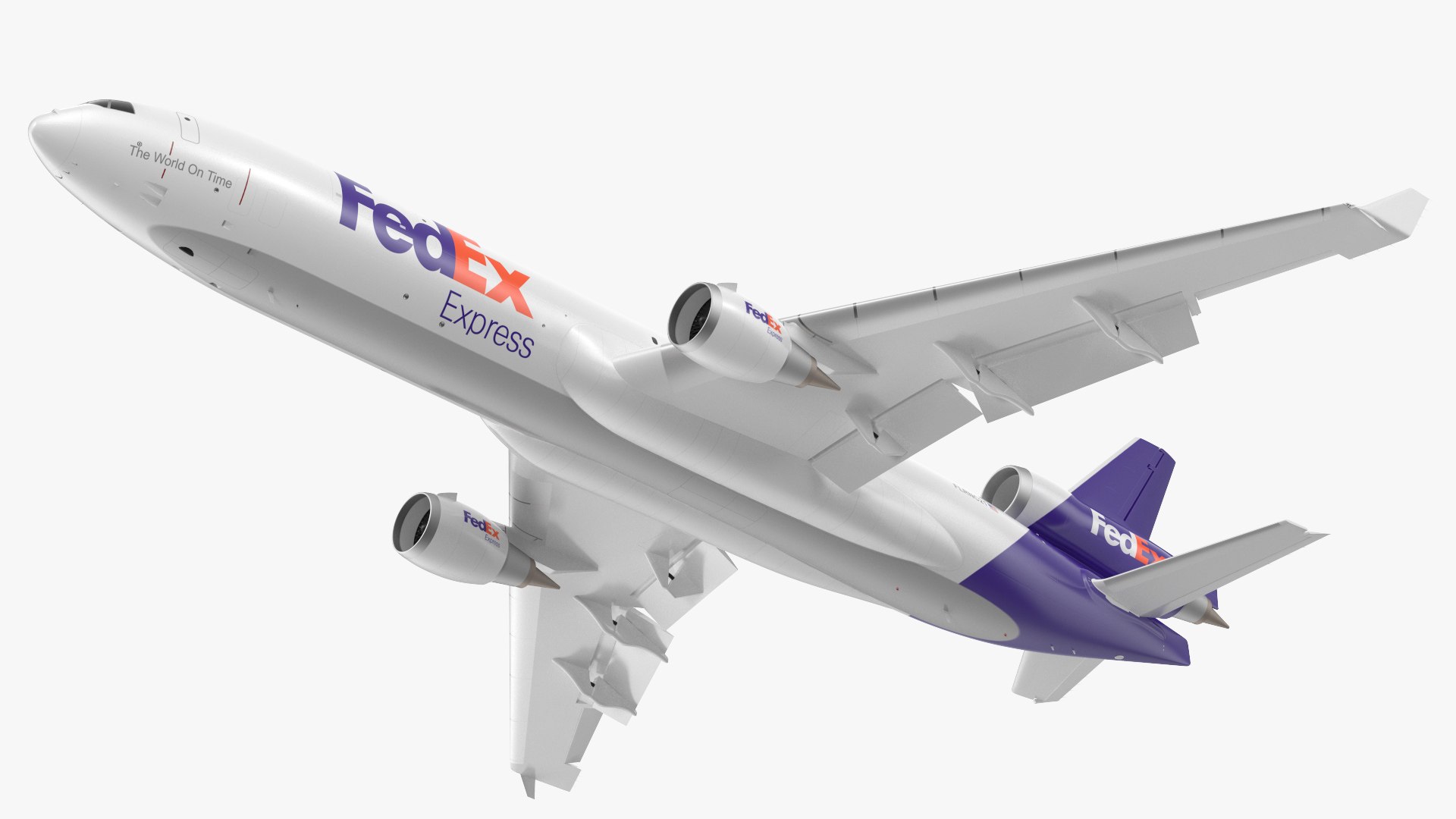 McDonnell Douglas MD11 Tri Jet Airliner FedEx Rigged 3D model ...