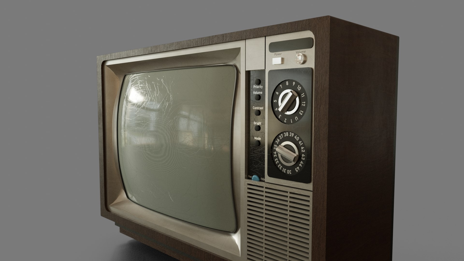 3D Retro TV - TurboSquid 2293148