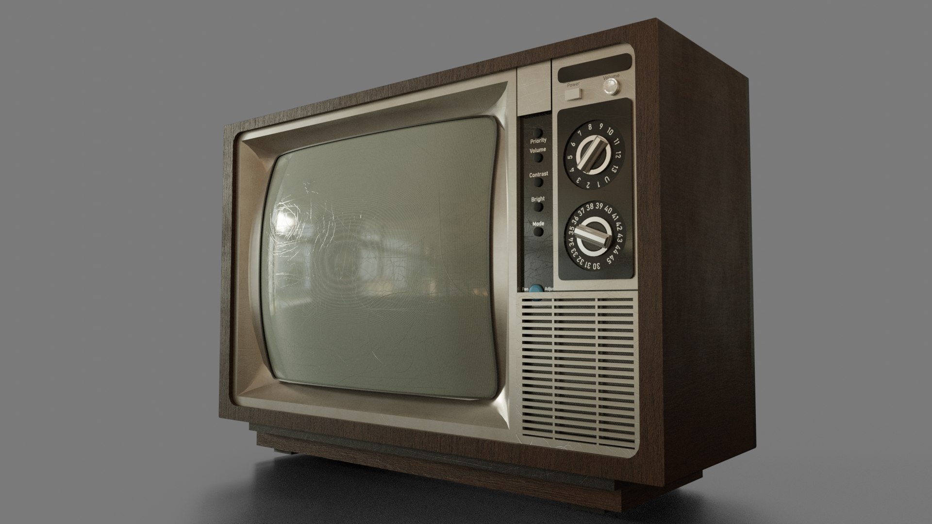 3D Retro TV - TurboSquid 2293148