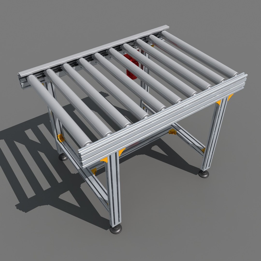 3d Roller Conveyor 03 Model