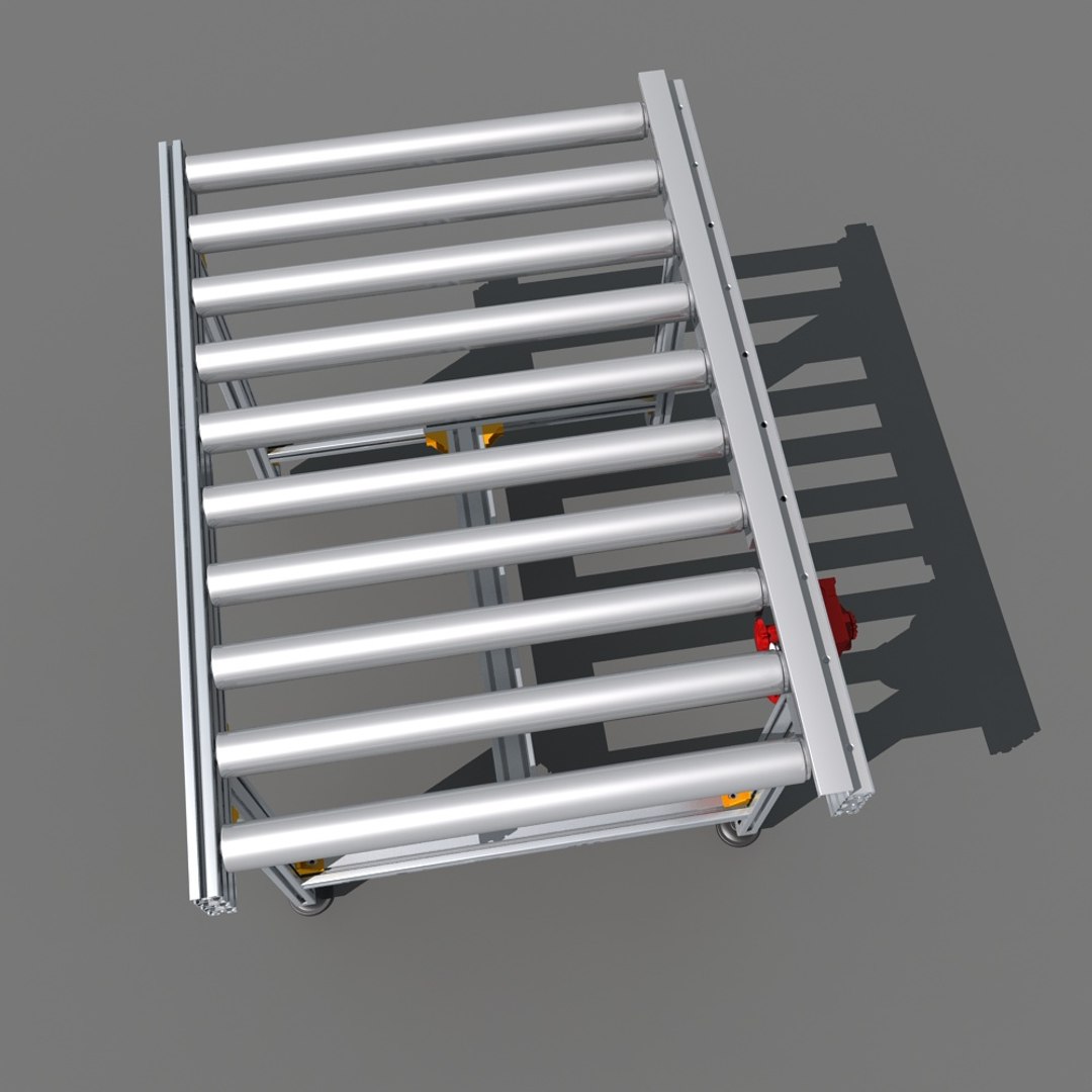 3d Roller Conveyor 03 Model