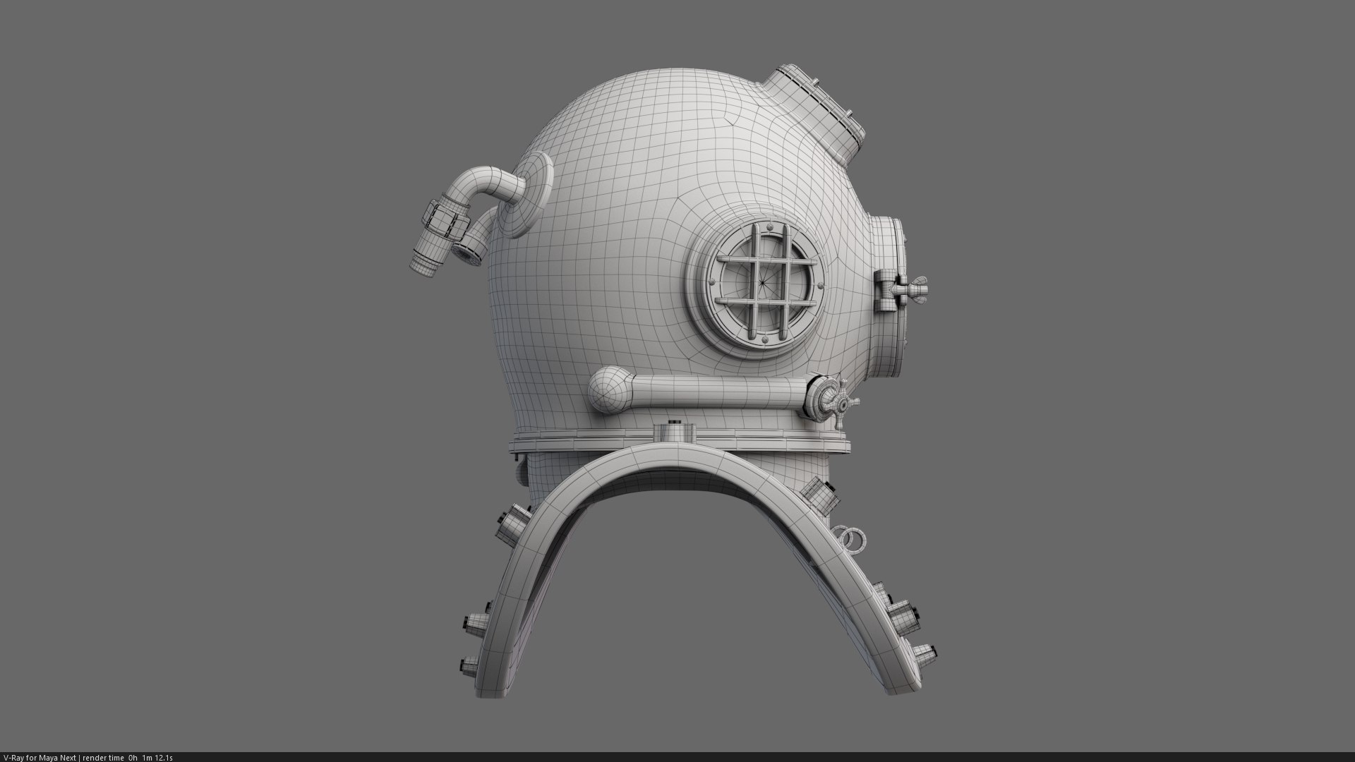 3D Diving Helmet Model - TurboSquid 1840075