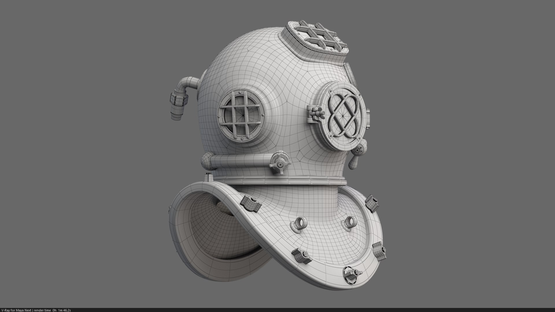 3D Diving Helmet Model - TurboSquid 1840075