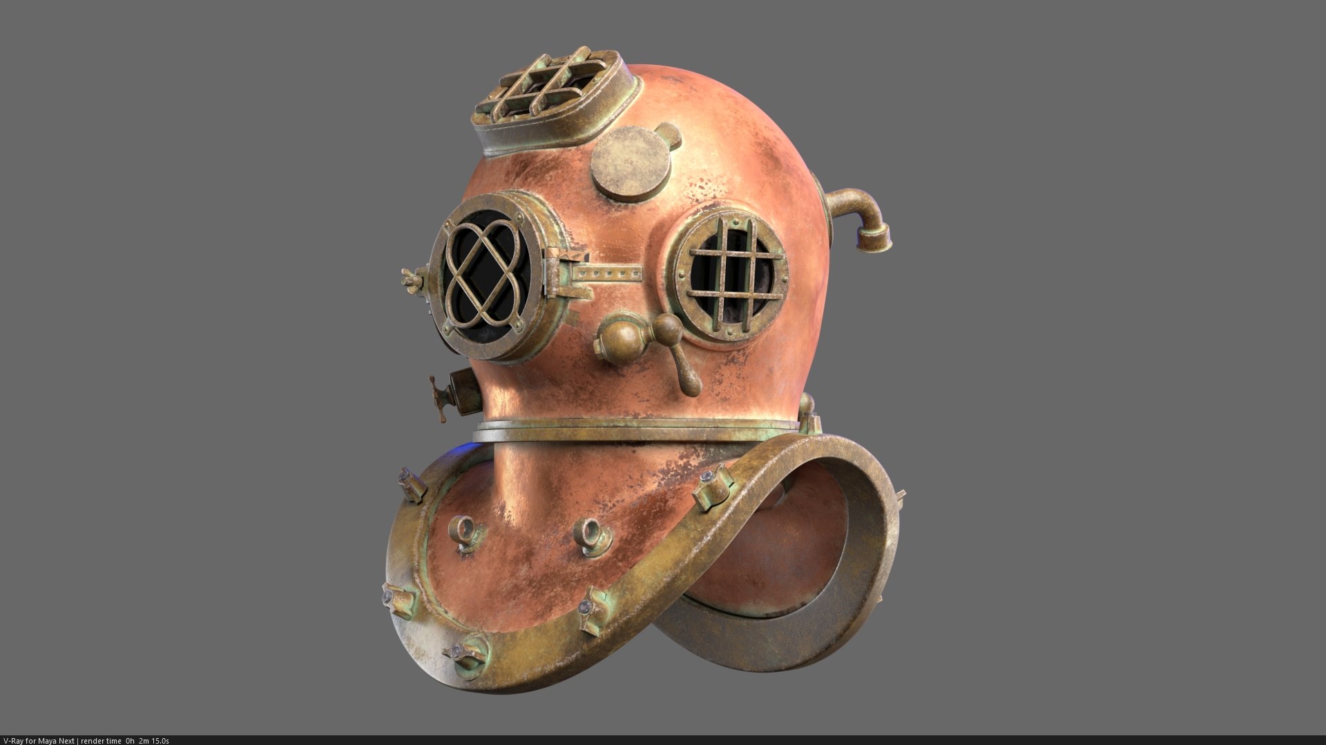 3D Diving Helmet Model - TurboSquid 1840075