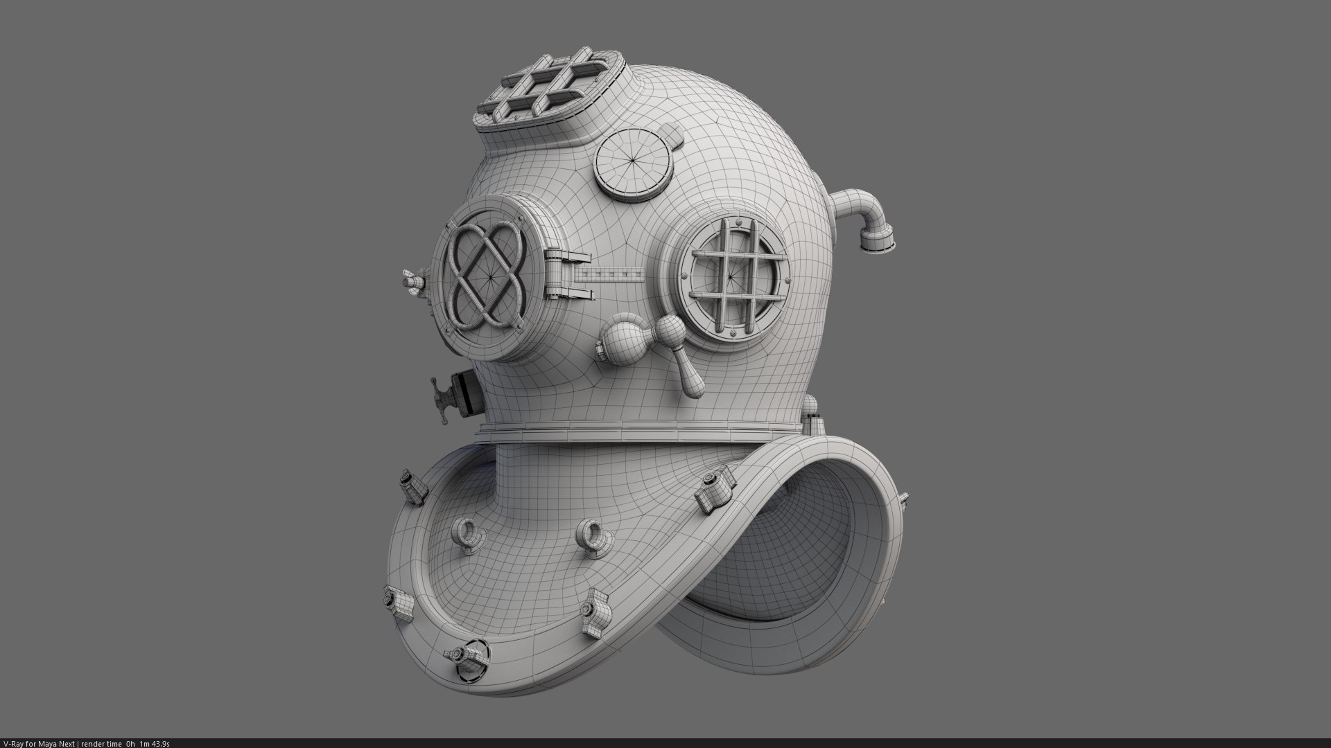 3D Diving Helmet Model - TurboSquid 1840075