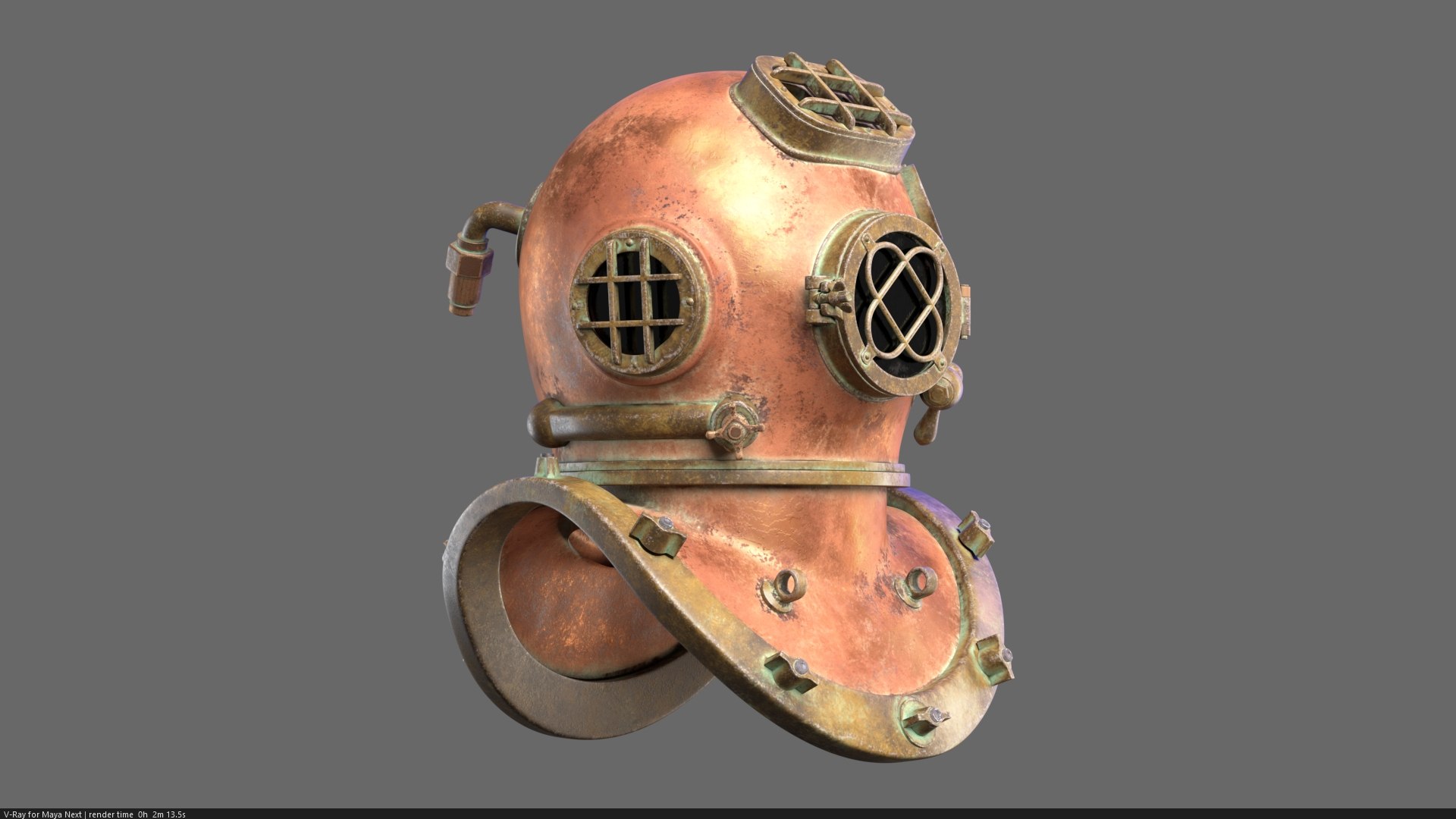 3D Diving Helmet Model - TurboSquid 1840075