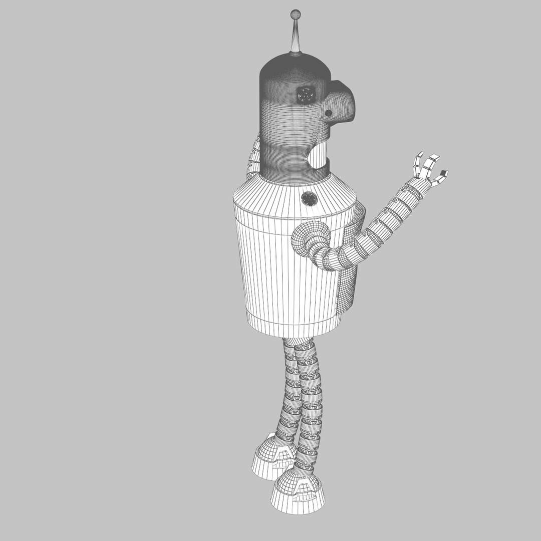 3d Bender Futurama Model