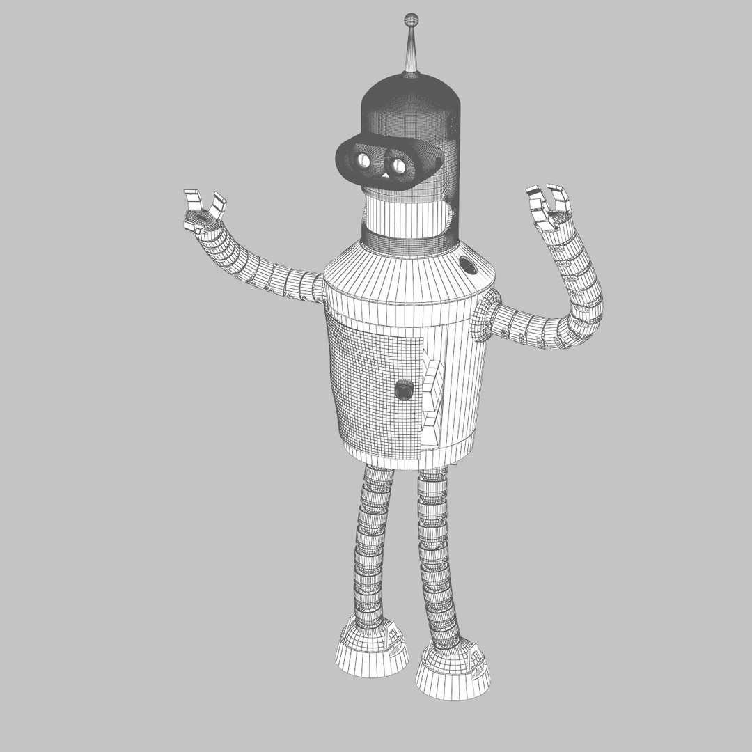 3d Bender Futurama Model