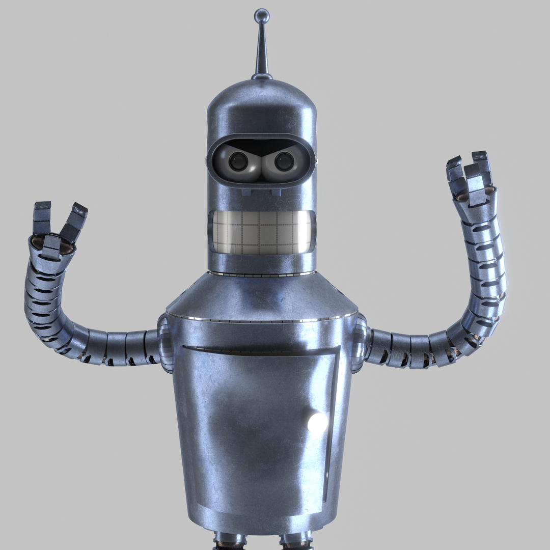 3d Bender Futurama Model