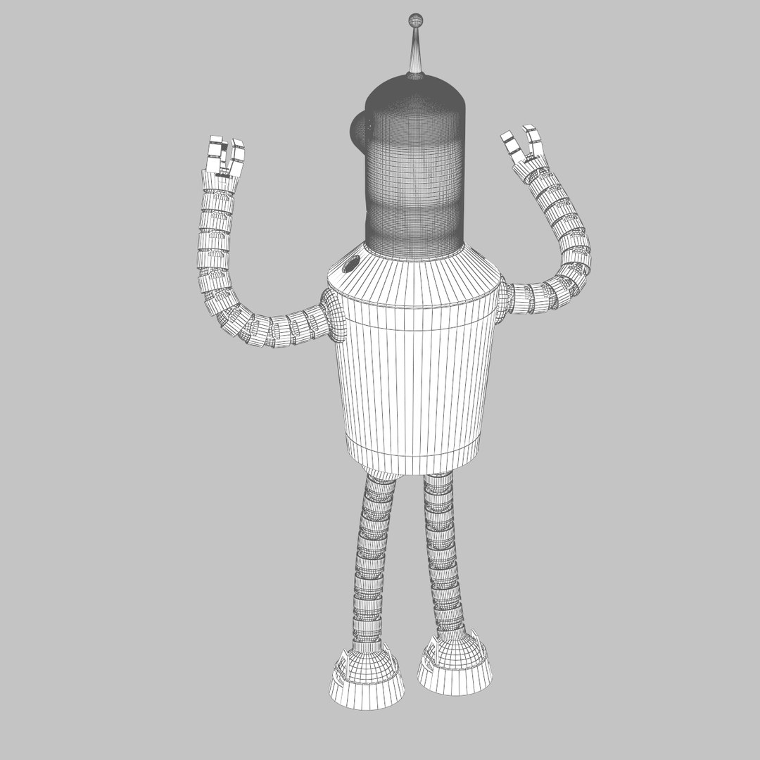 3d Bender Futurama Model