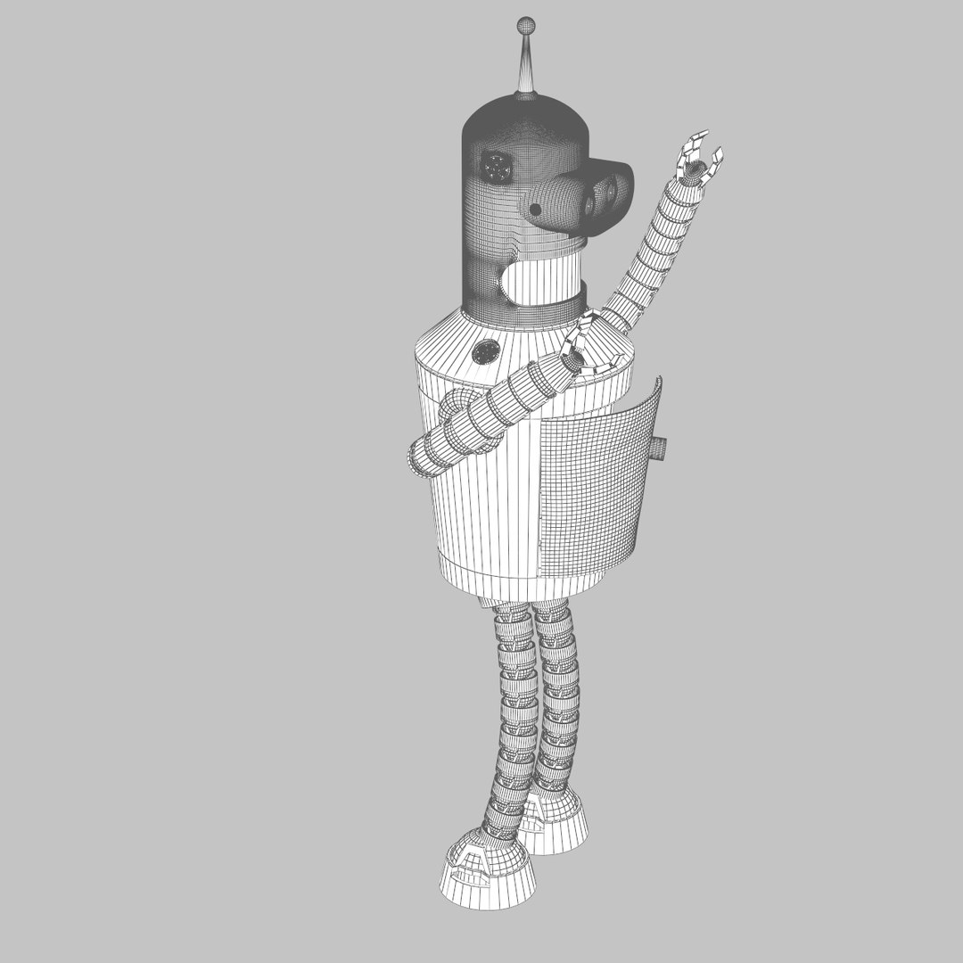 3d Bender Futurama Model