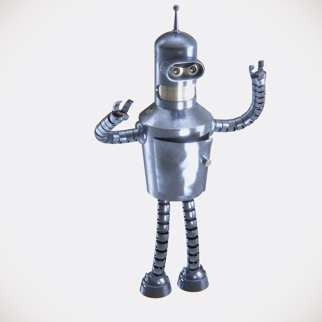 3d Bender Futurama Model
