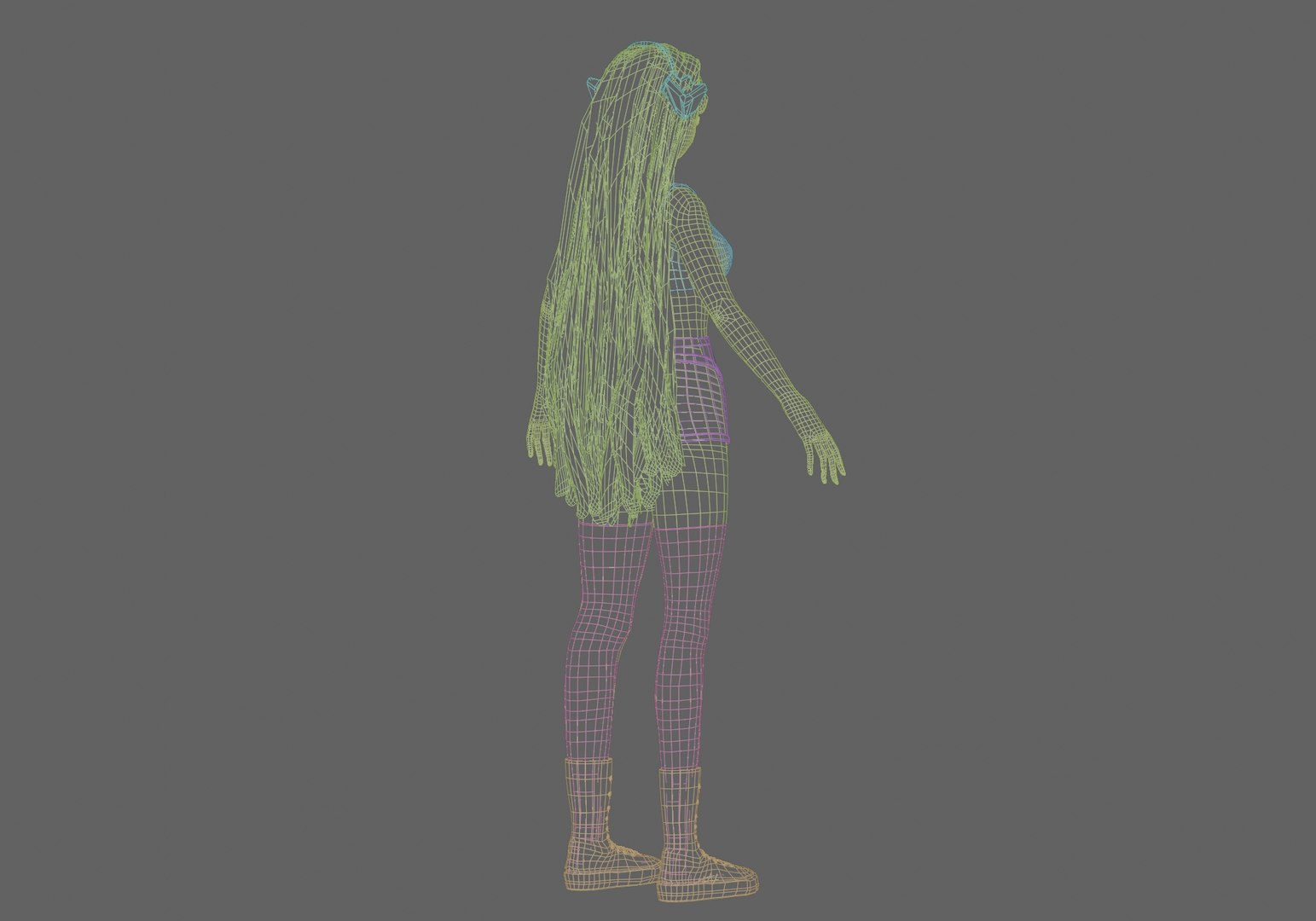 3D Cute Beautiful Girl V37232 - TurboSquid 2270690