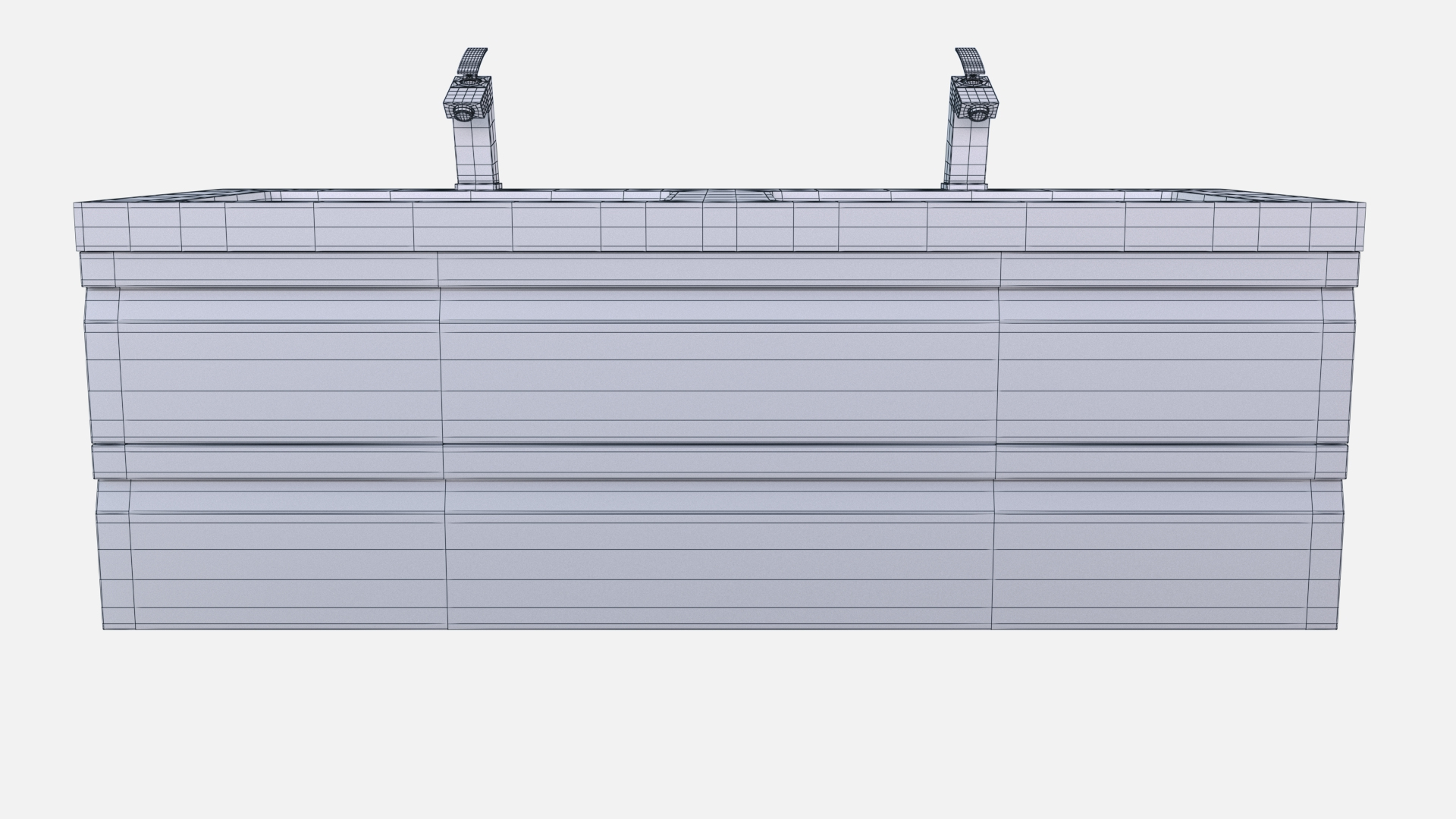 3D bathroom vanity washbasins model - TurboSquid 1443937