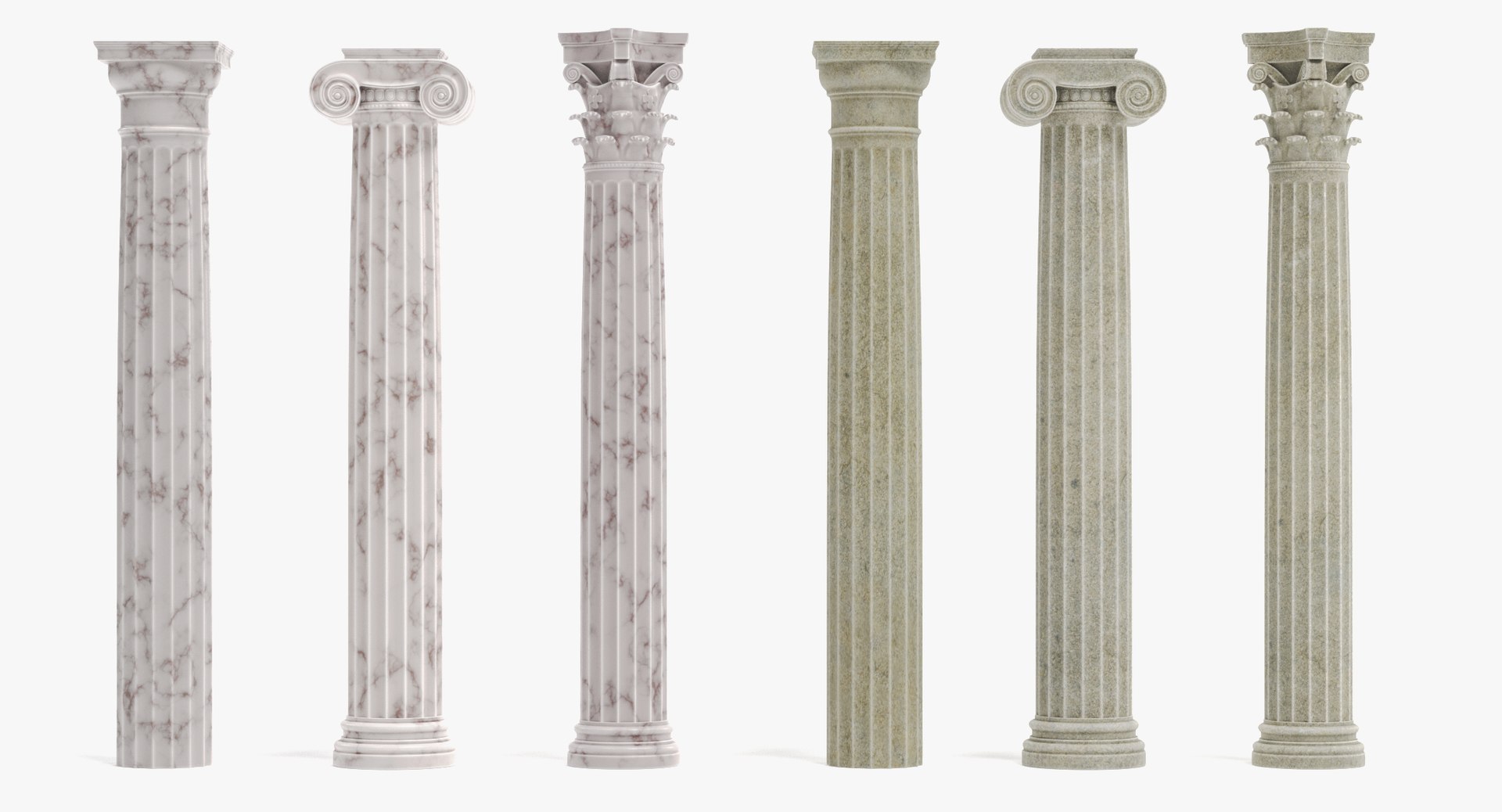 Columns Pbr 3D - TurboSquid 1380024