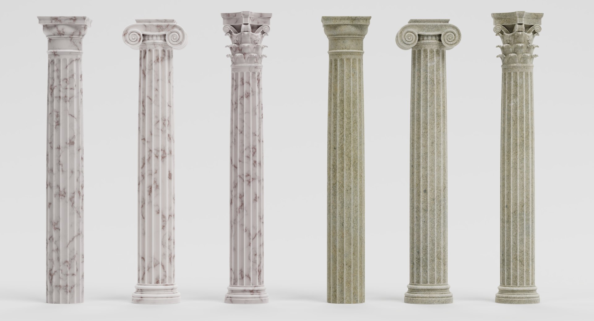 Columns Pbr 3D - TurboSquid 1380024