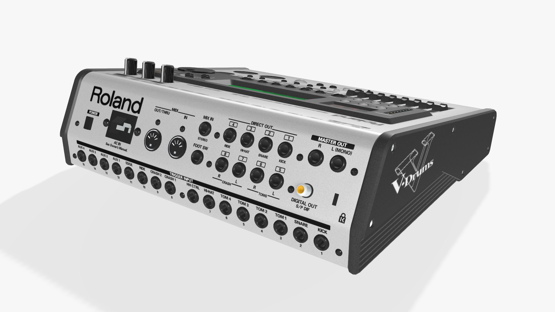 3D Roland TD20 Percussion Module - Drum Machine Model - TurboSquid 2260090