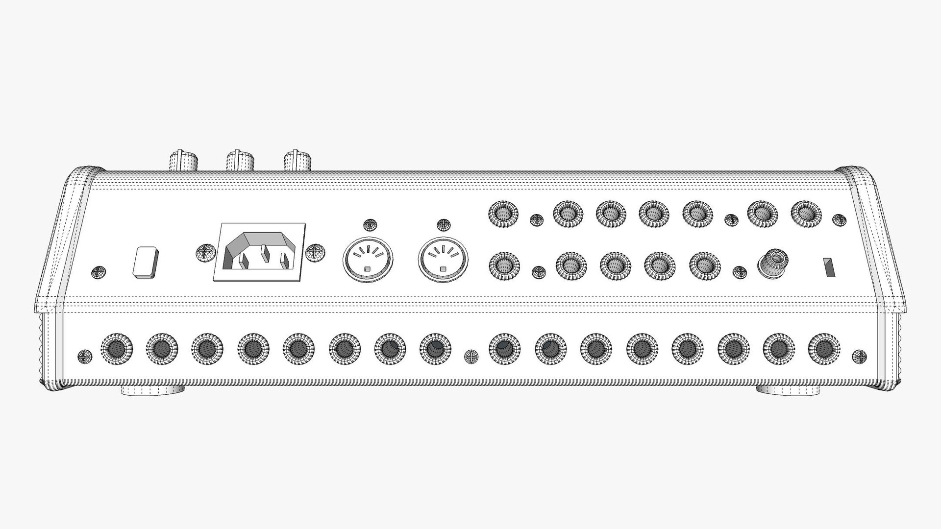 3D Roland TD20 Percussion Module - Drum Machine Model - TurboSquid 2260090