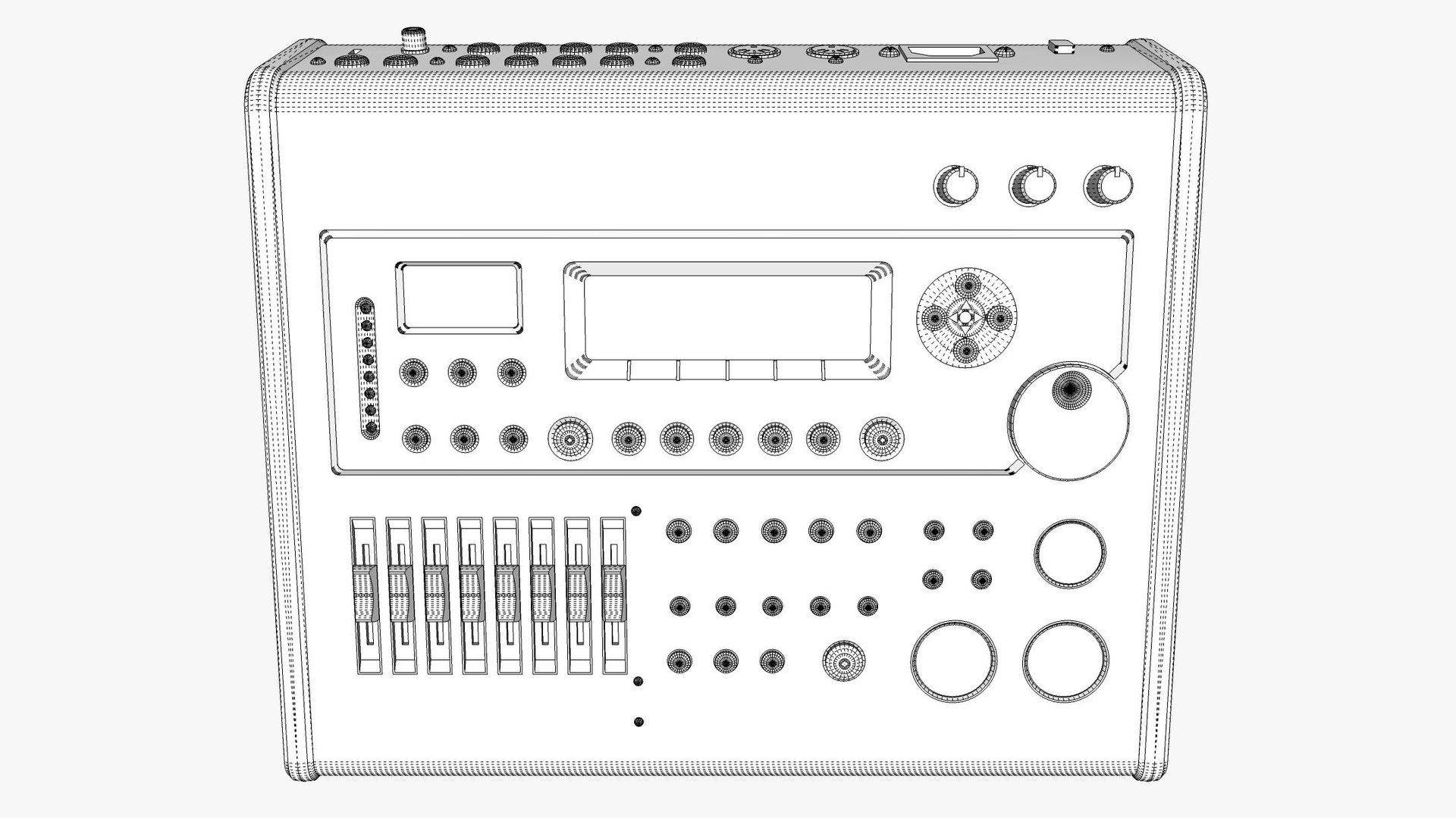 3D Roland TD20 Percussion Module - Drum Machine Model - TurboSquid 2260090