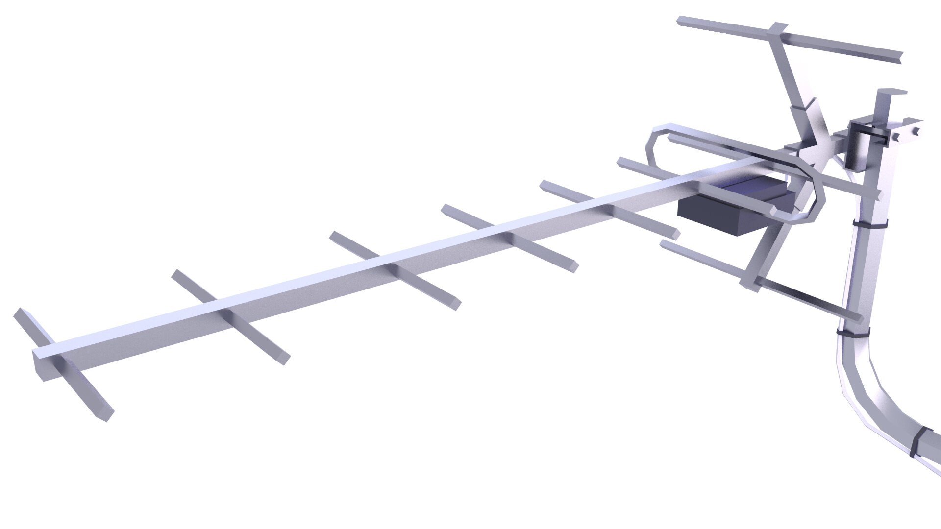 3D UHF Antenna Low 55 Model - TurboSquid 2257418