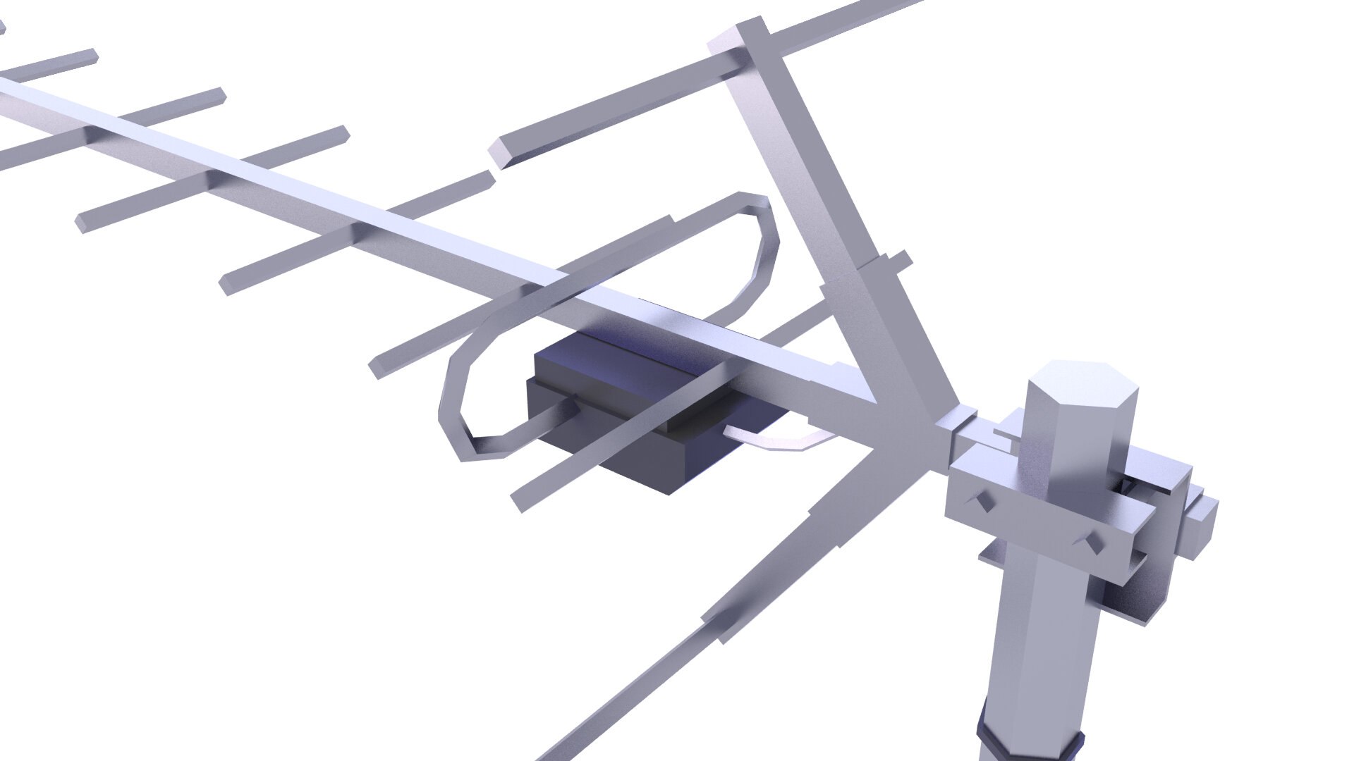 3D UHF Antenna Low 55 Model - TurboSquid 2257418