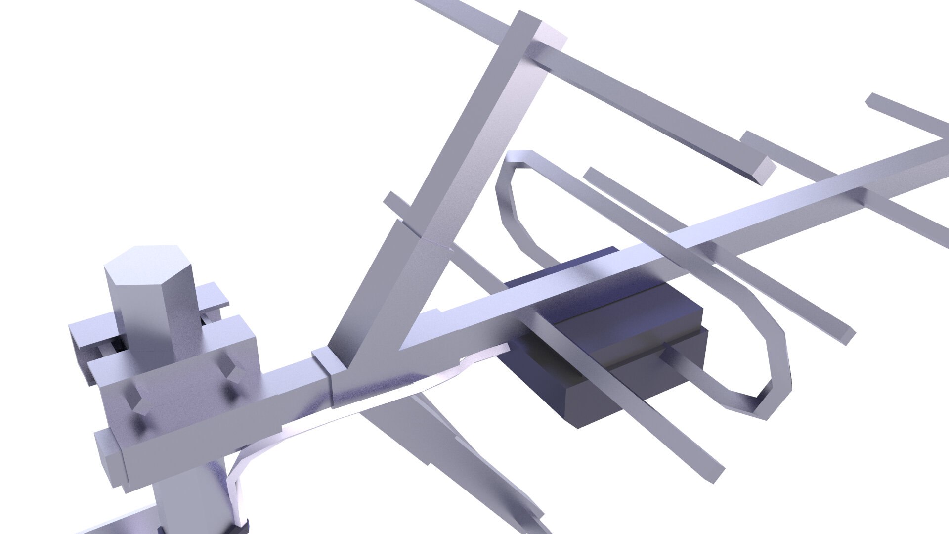 3D UHF Antenna Low 55 Model - TurboSquid 2257418