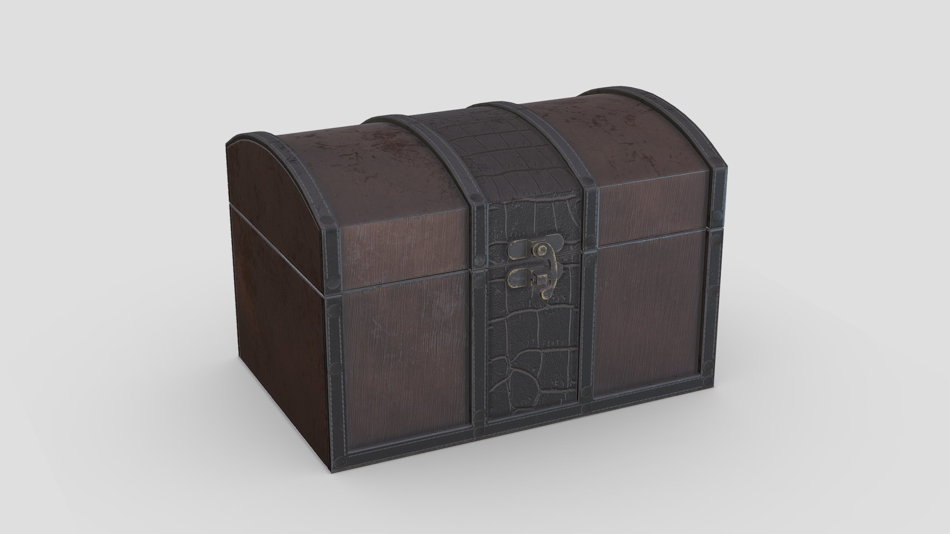 Treasure Chest Box 01 Low Poly PBR Realistic 3D Model - TurboSquid 1936200