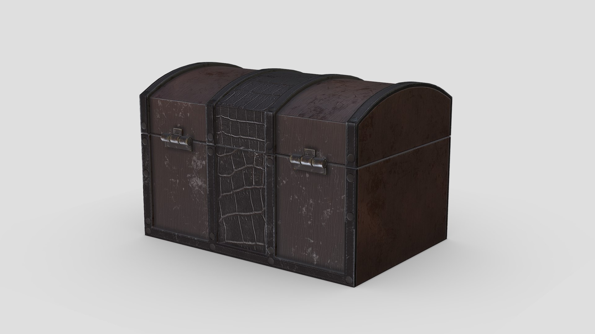Treasure Chest Box 01 Low Poly PBR Realistic 3D Model - TurboSquid 1936200