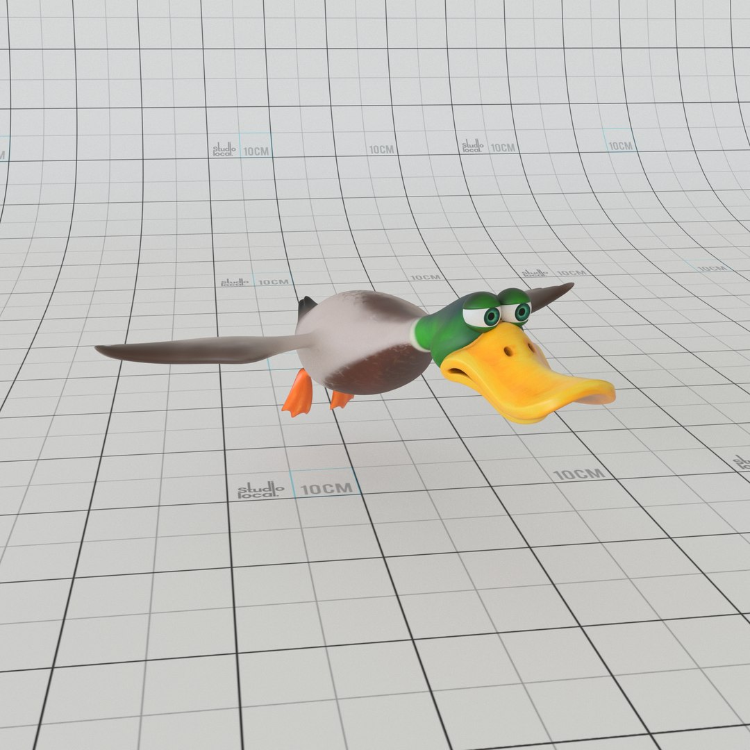 Cartoon Duck Rig 3D Model - TurboSquid 1210576