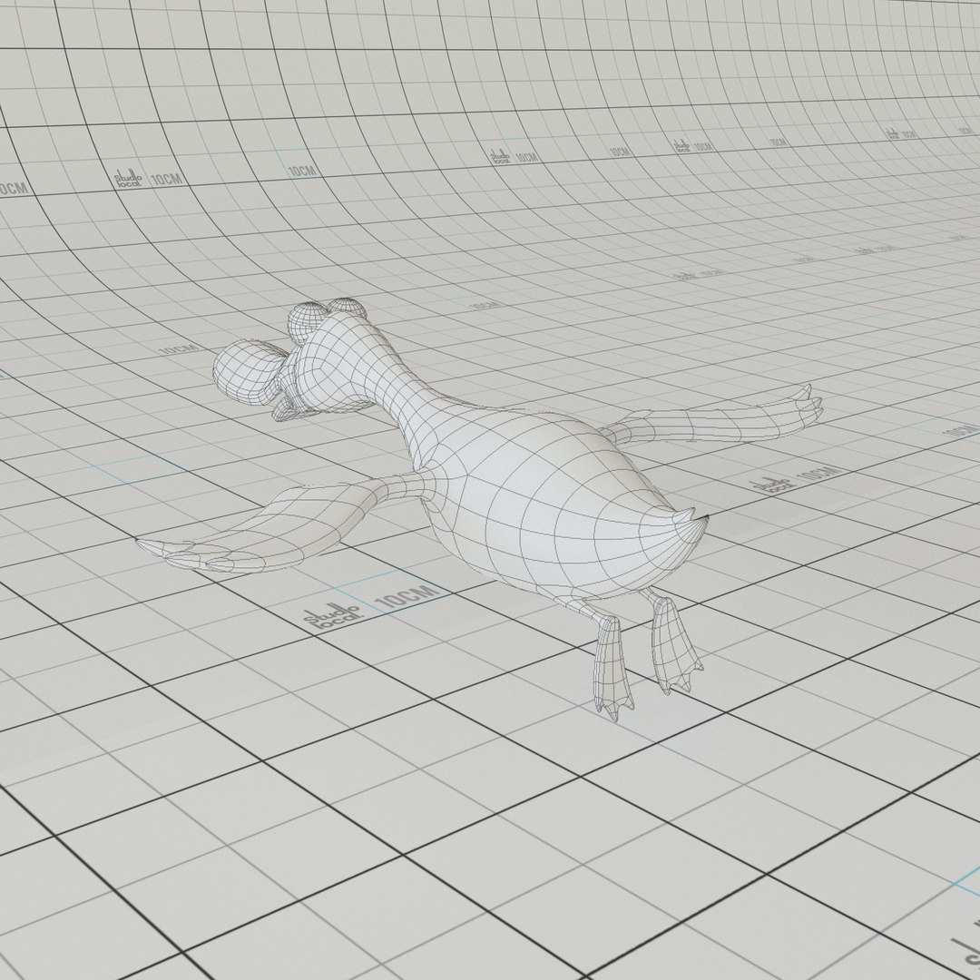 Cartoon Duck Rig 3D Model - TurboSquid 1210576