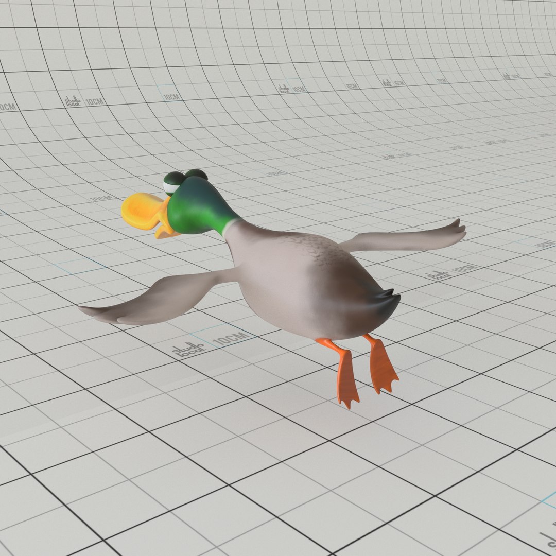 Cartoon Duck Rig 3D Model - TurboSquid 1210576