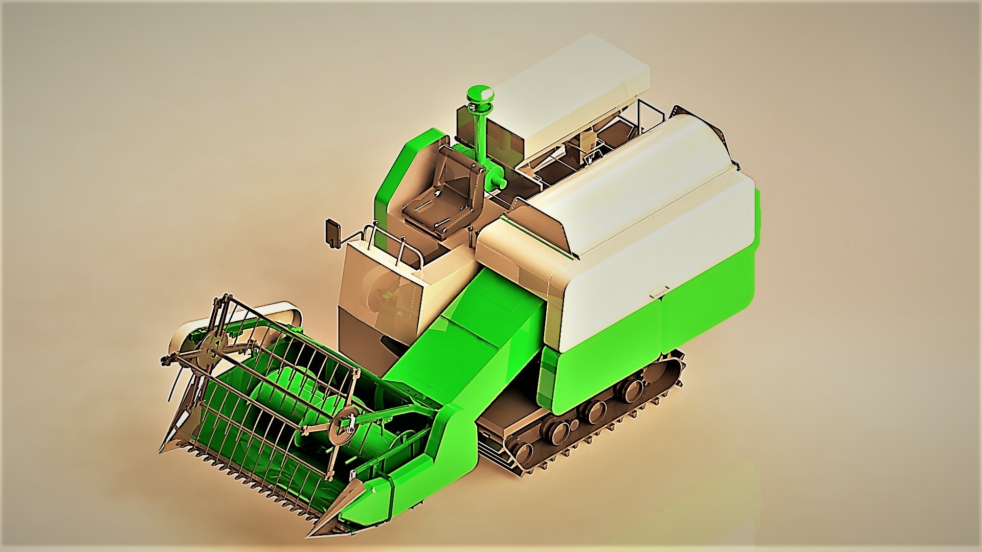 Combine Harvester 3D Model - TurboSquid 1953913