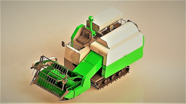 Combine harvester 3D model - TurboSquid 1953913