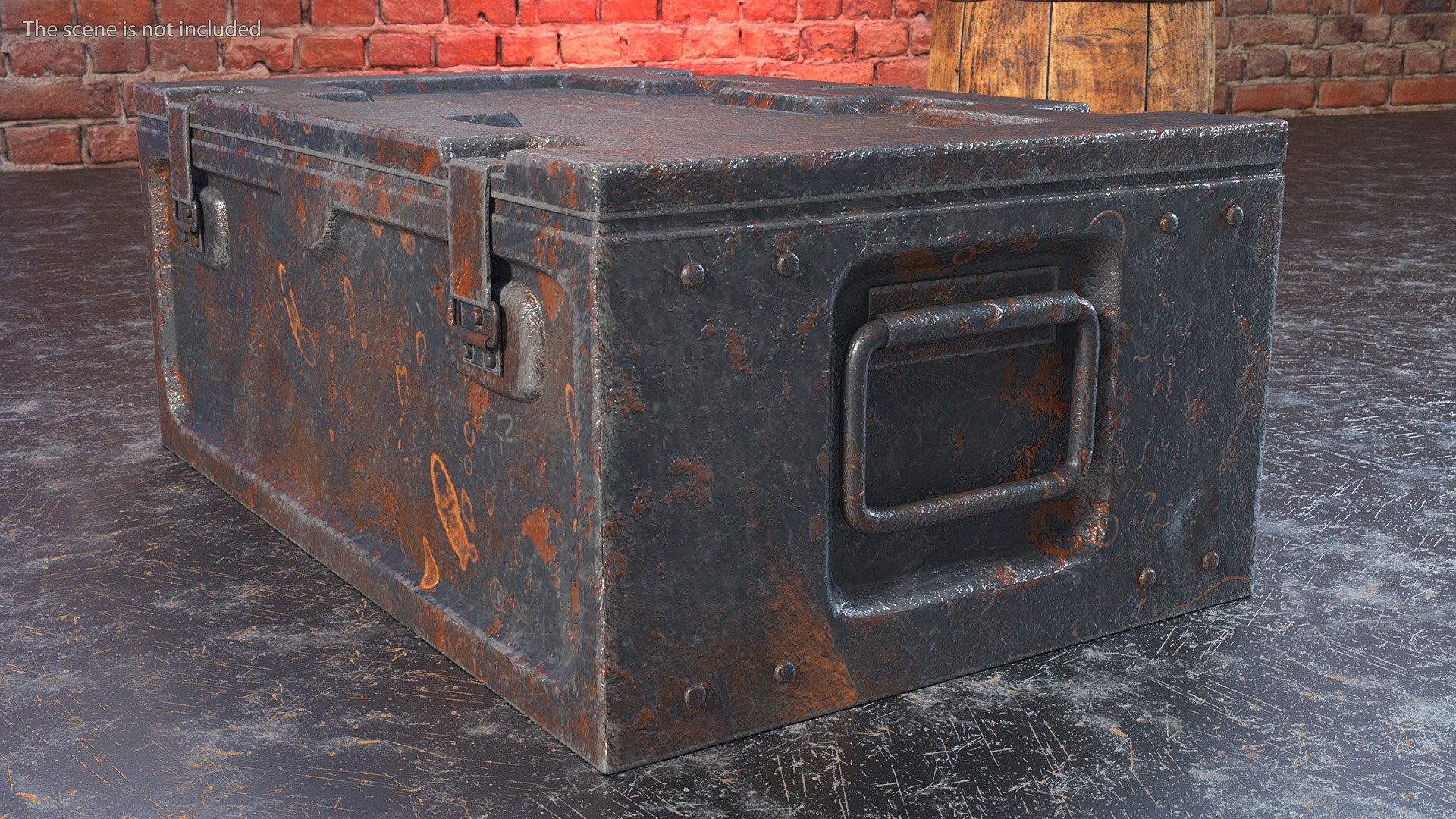 3D Ammunition Old Metal Box Open Model - TurboSquid 2063639
