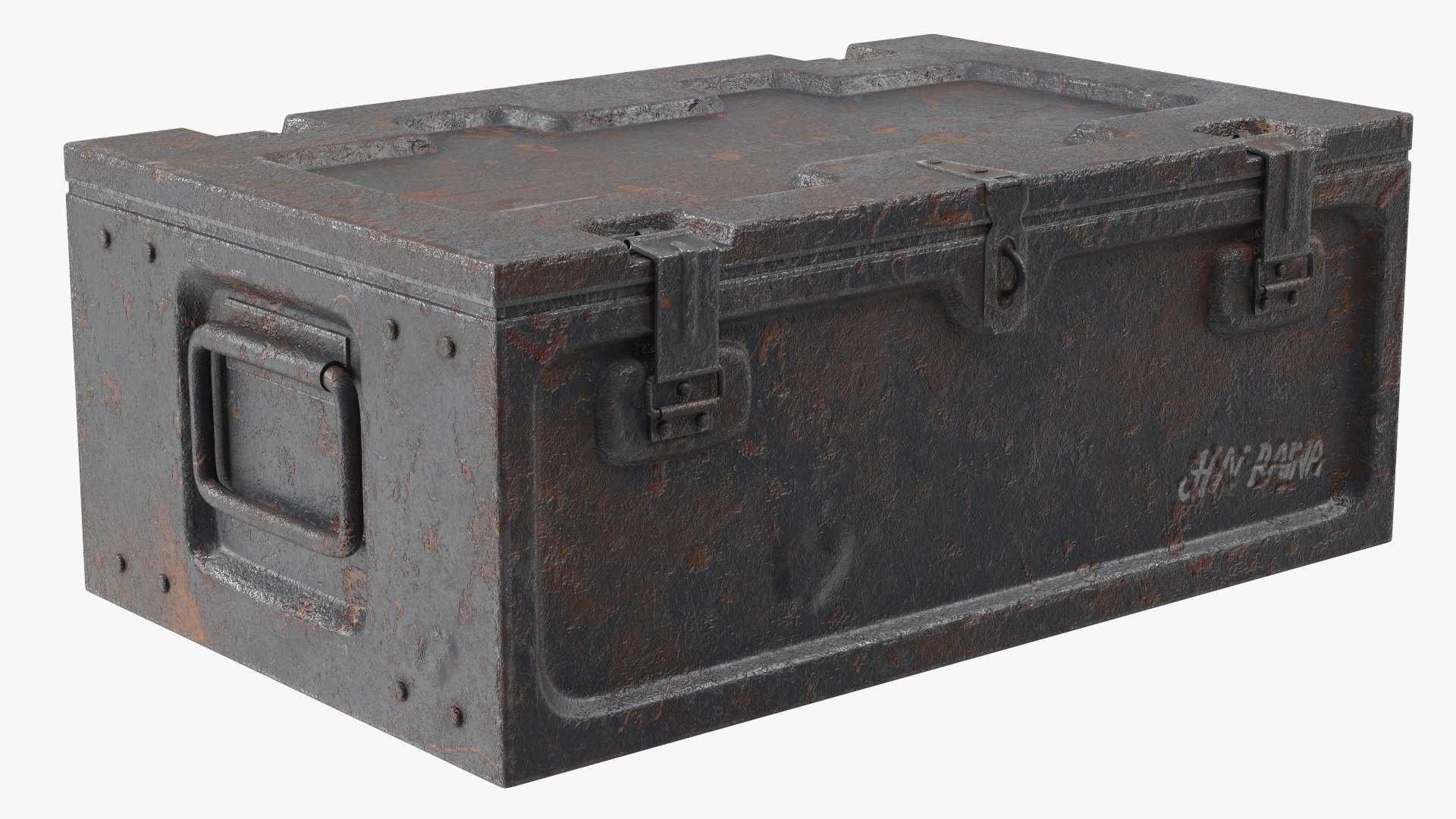 3D Ammunition Old Metal Box Open Model - TurboSquid 2063639