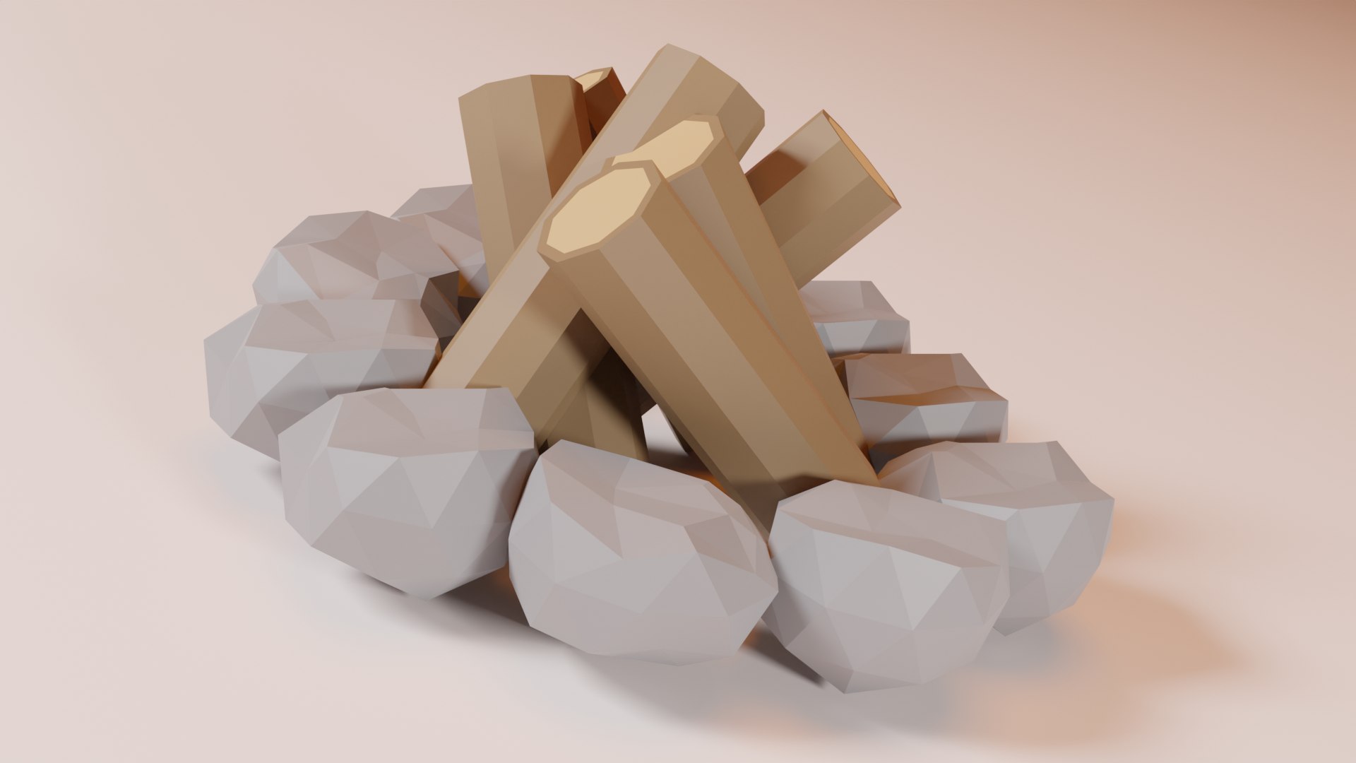 Low Poly Camp Fire model - TurboSquid 1866708