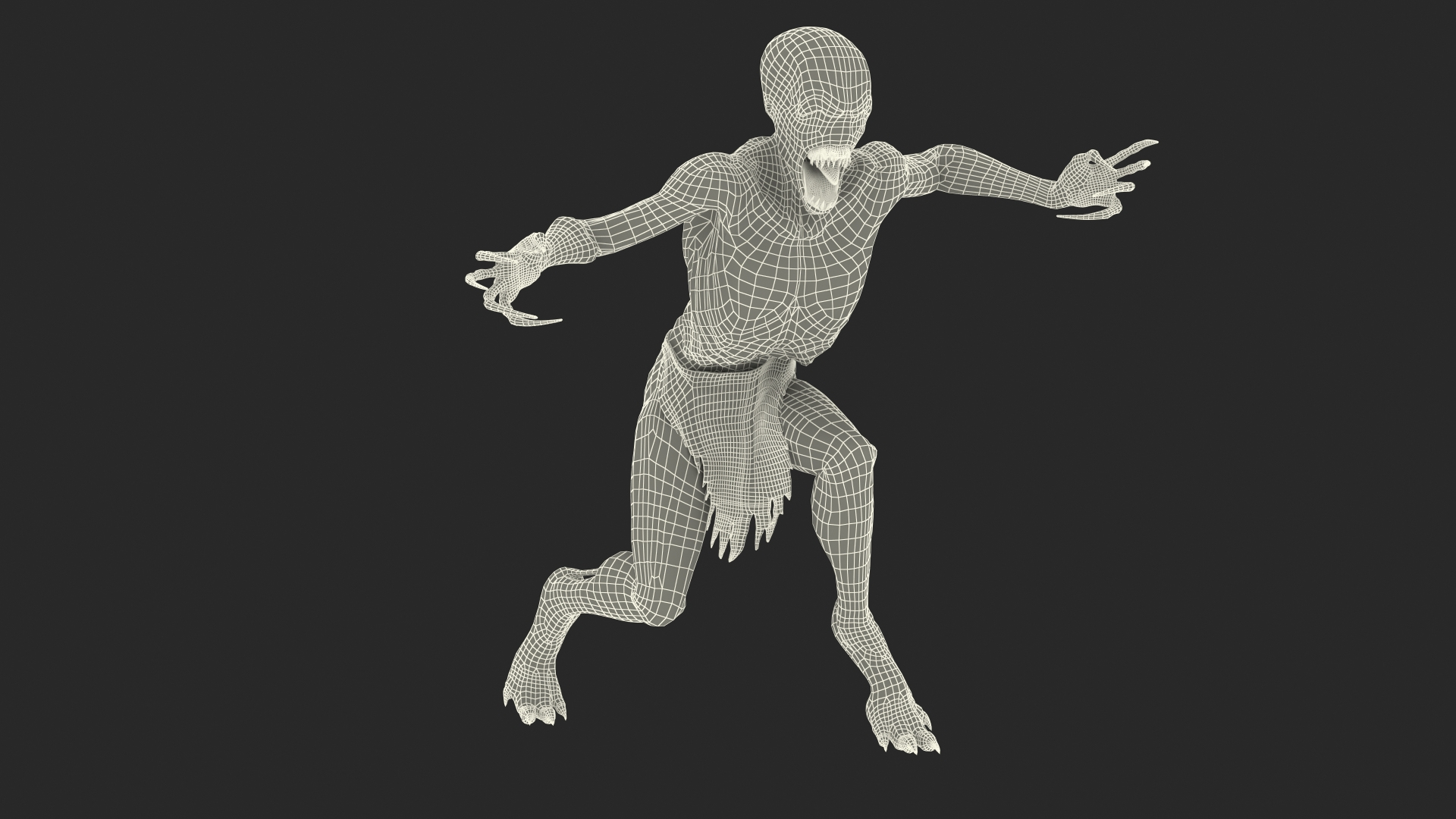 3D Scary Creature Attack Fantasy Character - TurboSquid 1699063