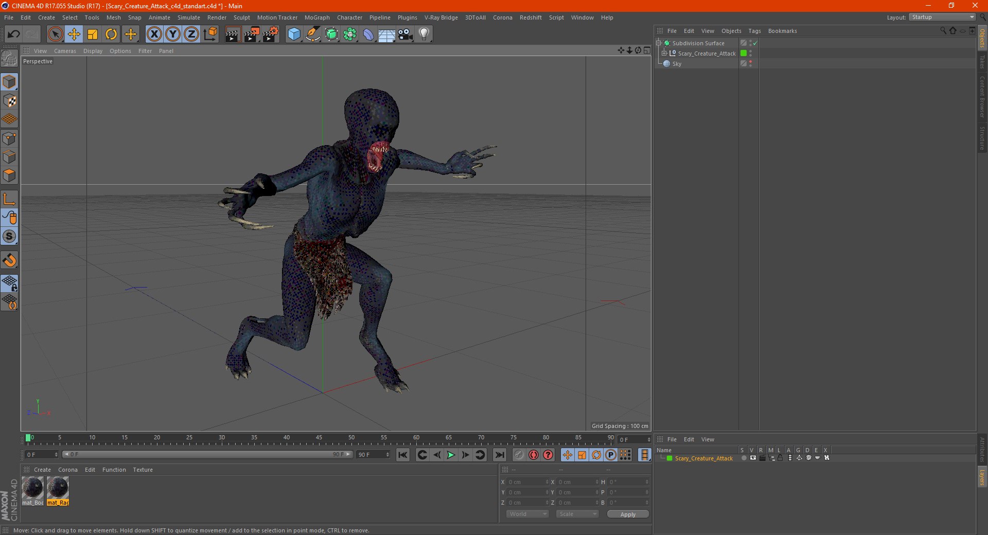 3D scary creature attack fantasy character - TurboSquid 1699063