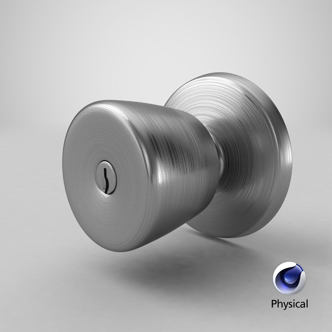 Door knob steel model - TurboSquid 1685613