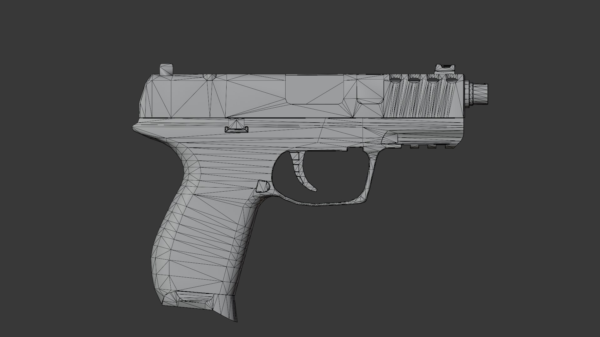 Free Pistol 3D Model - TurboSquid 2275089