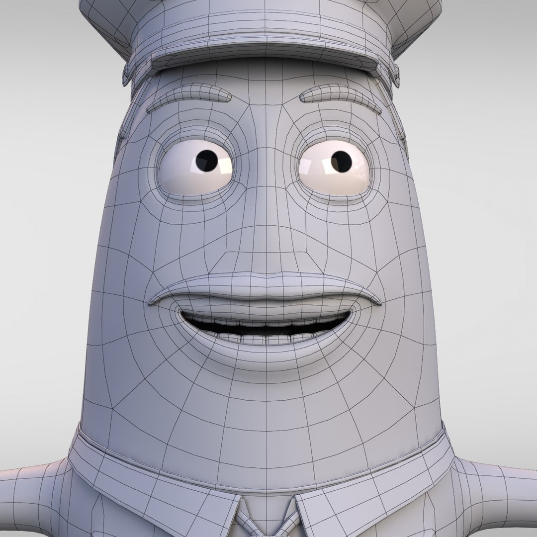 Cartoon Ted 3d Obj