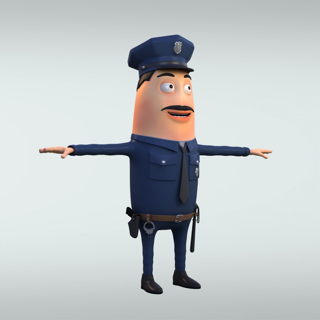 Cartoon Ted 3d Obj