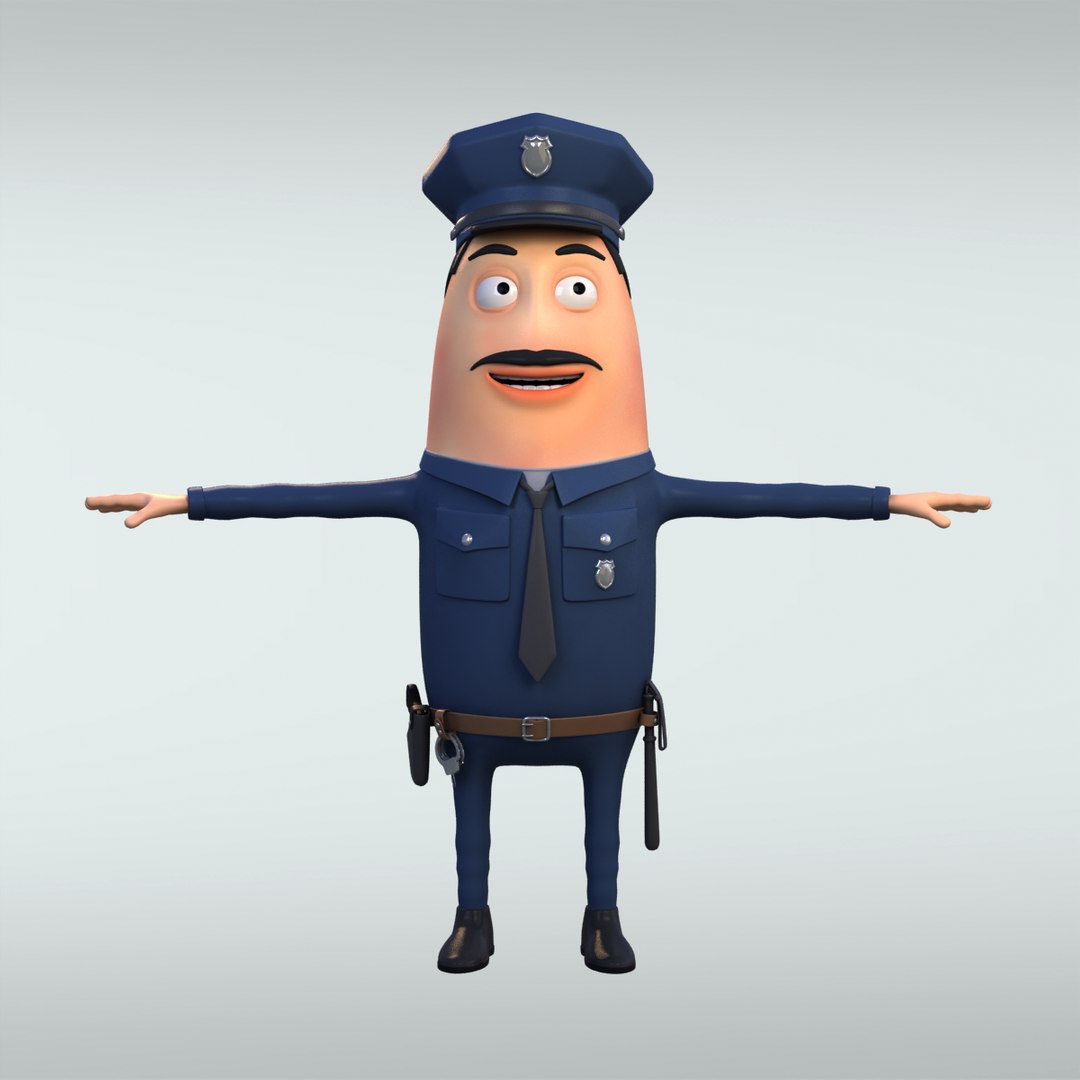Cartoon Ted 3d Obj