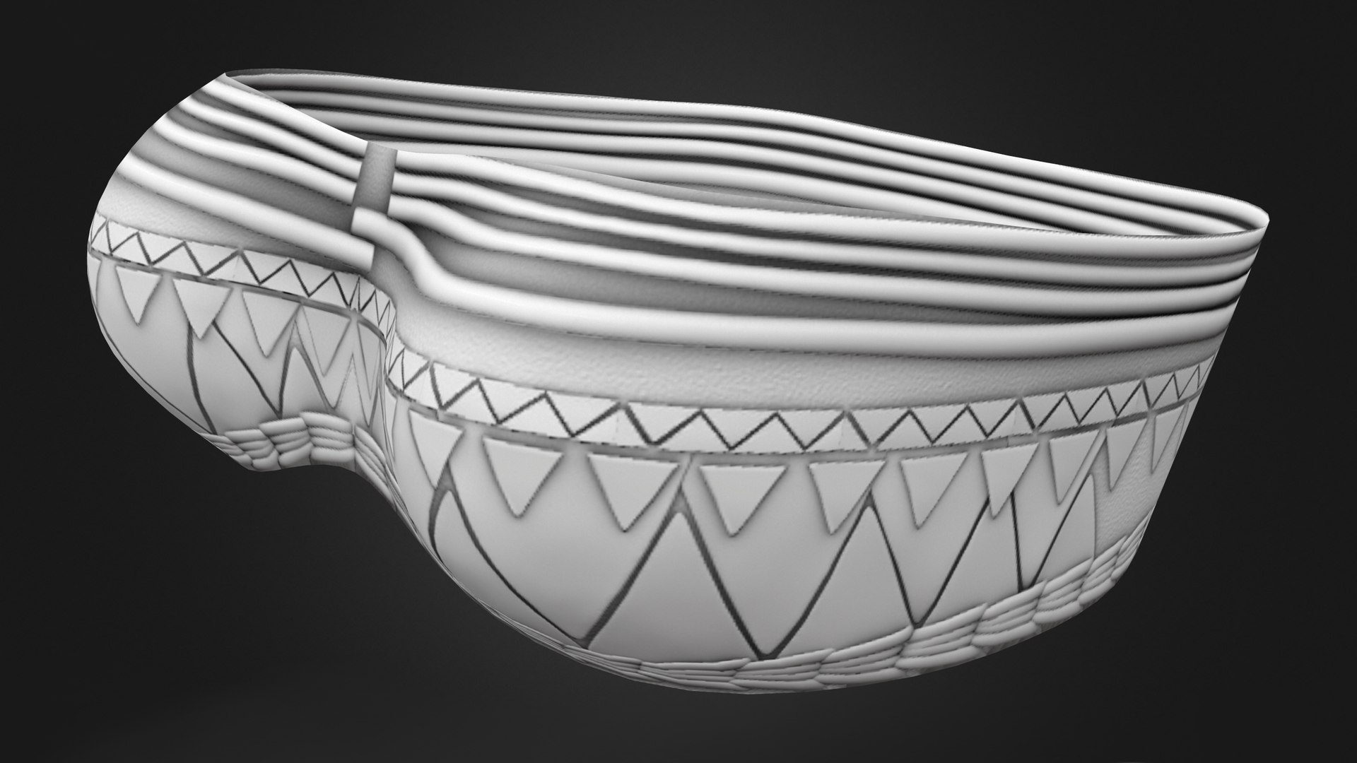 Rapper Metalic Tube Top 3D Model - TurboSquid 2074905