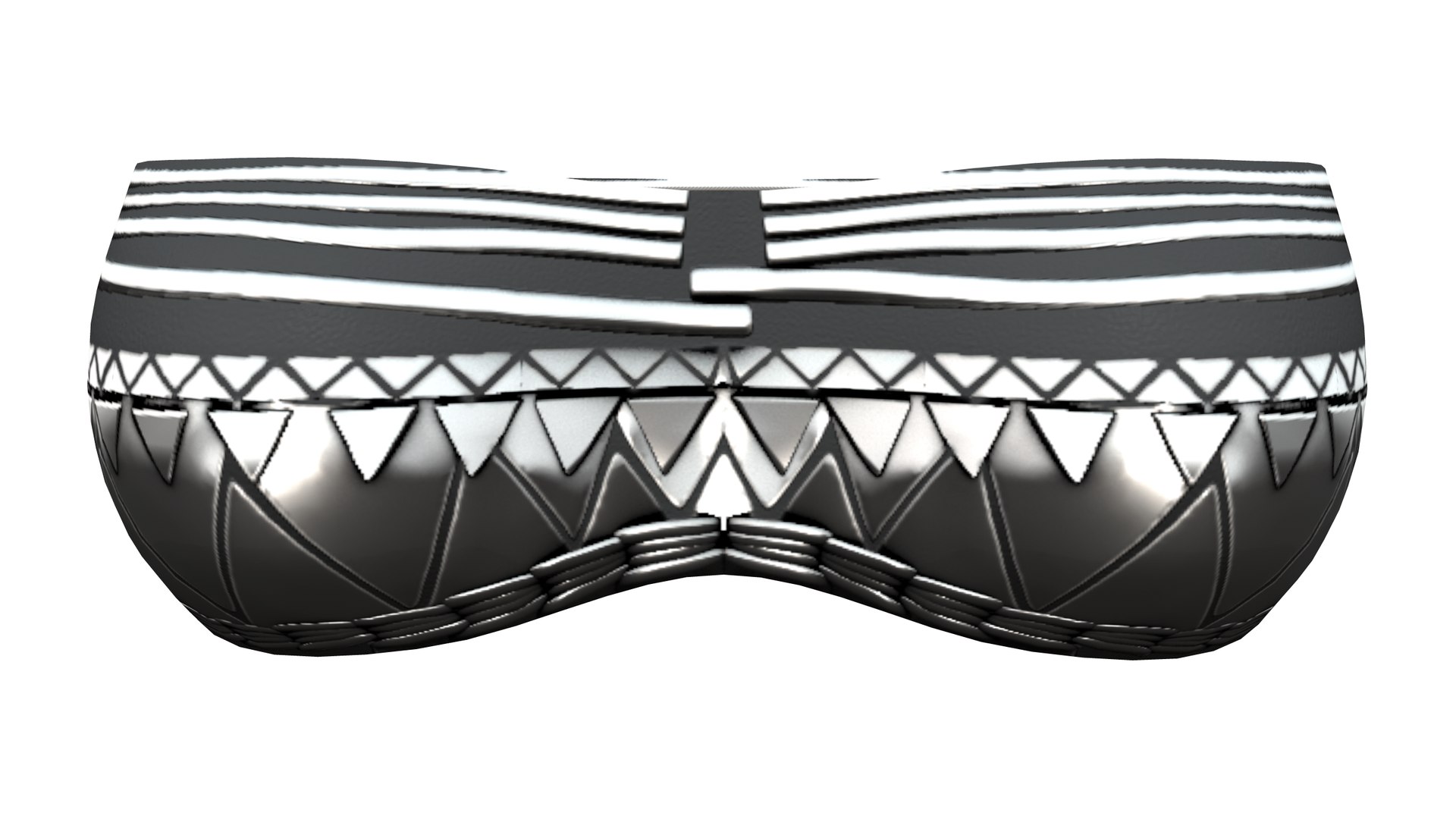 Rapper Metalic Tube Top 3D Model - TurboSquid 2074905