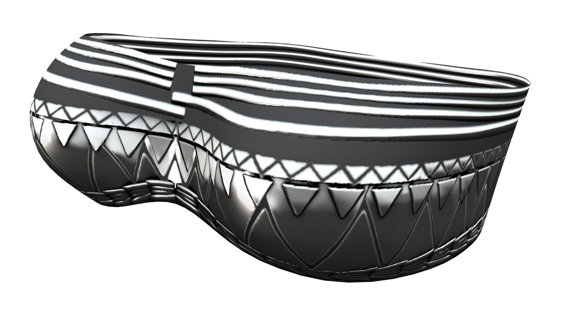 Rapper Metalic Tube Top 3D Model - TurboSquid 2074905