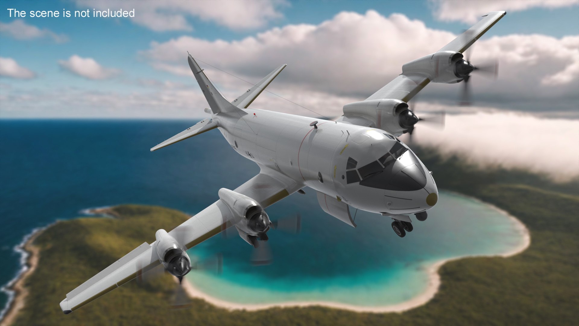 German Navy P3 Orion ASW Aircraft Rigged 3D Model - TurboSquid 2381627